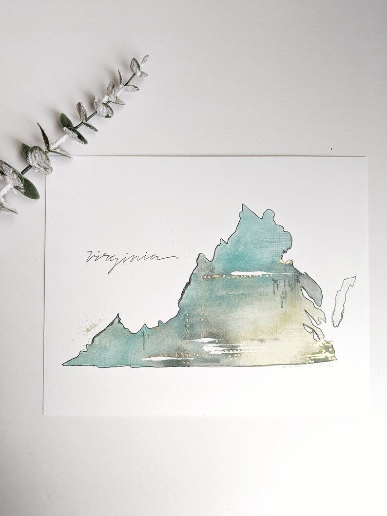 8x10 Virginia Print - Etsy