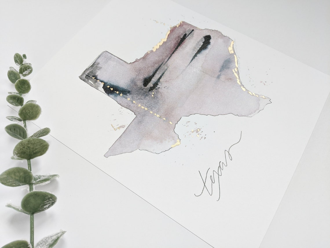 8x10 Texas purple Print - Etsy