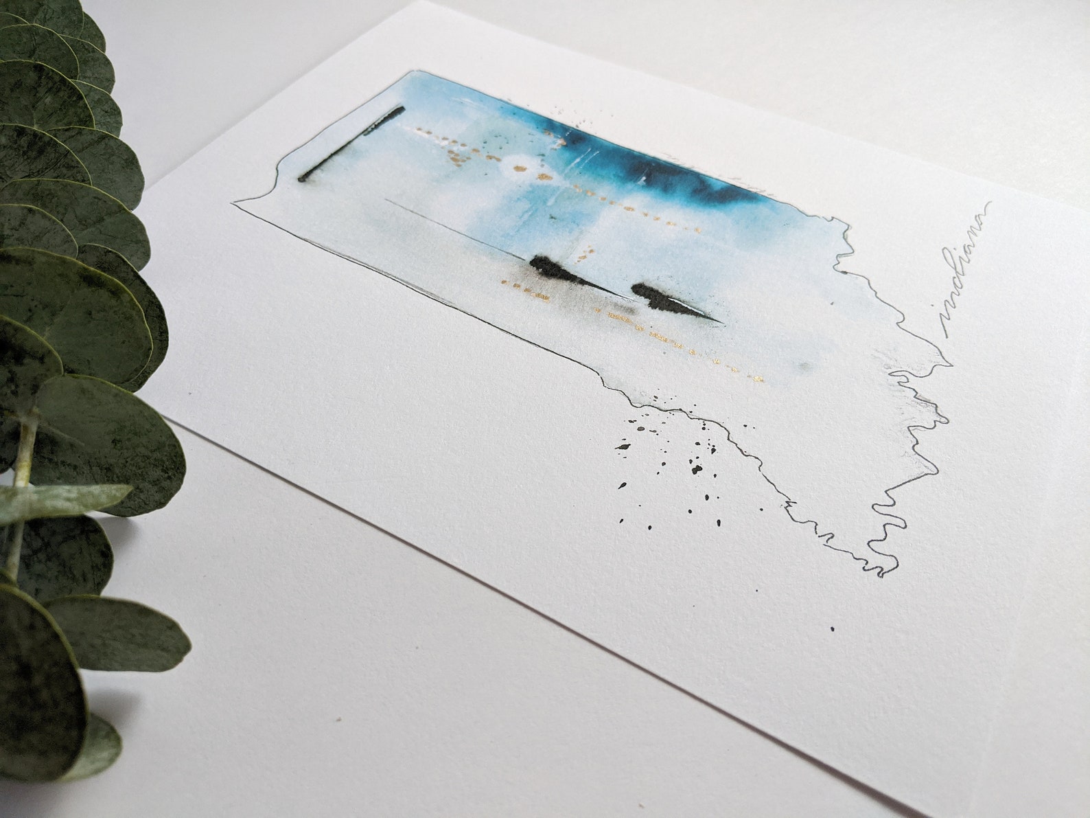 8x10 Indiana Print - Etsy