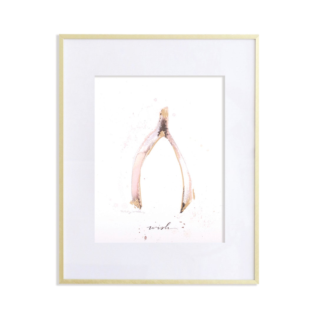 8x10 "wish" Anatomical Wishbone Print - Etsy
