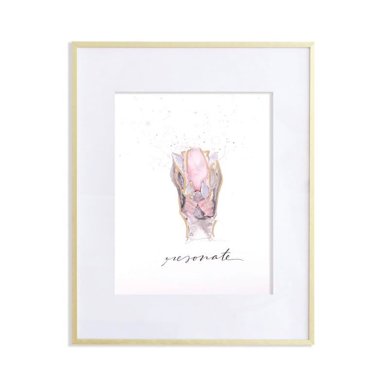 8x10 resonate Anatomical Larynx Print - Etsy