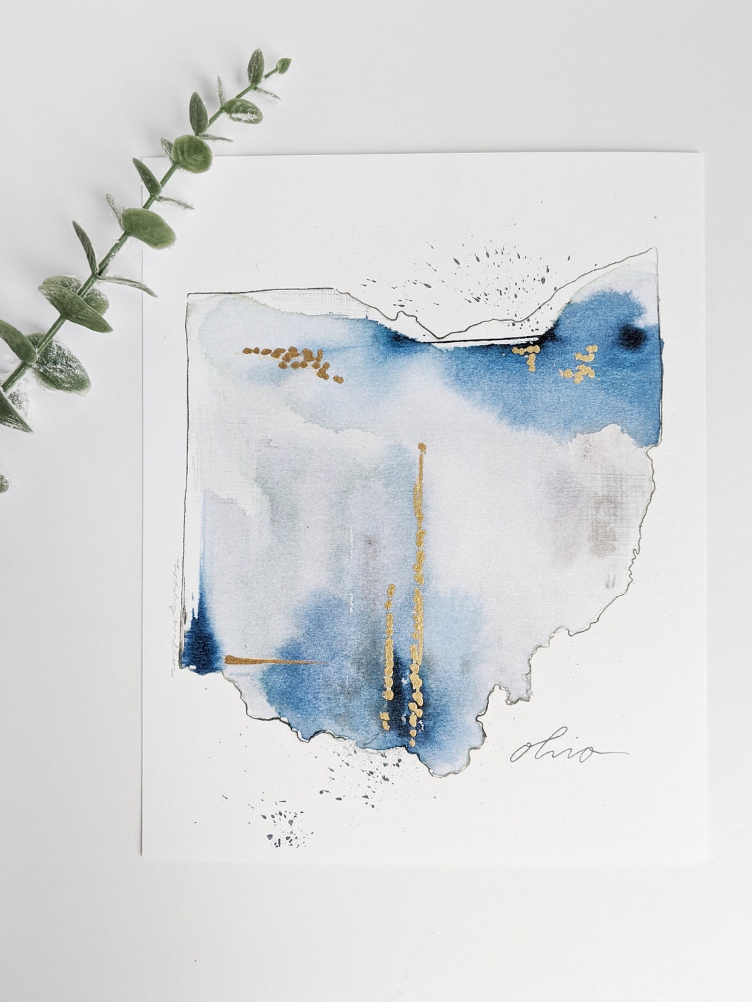 8x10 Ohio Print - Etsy