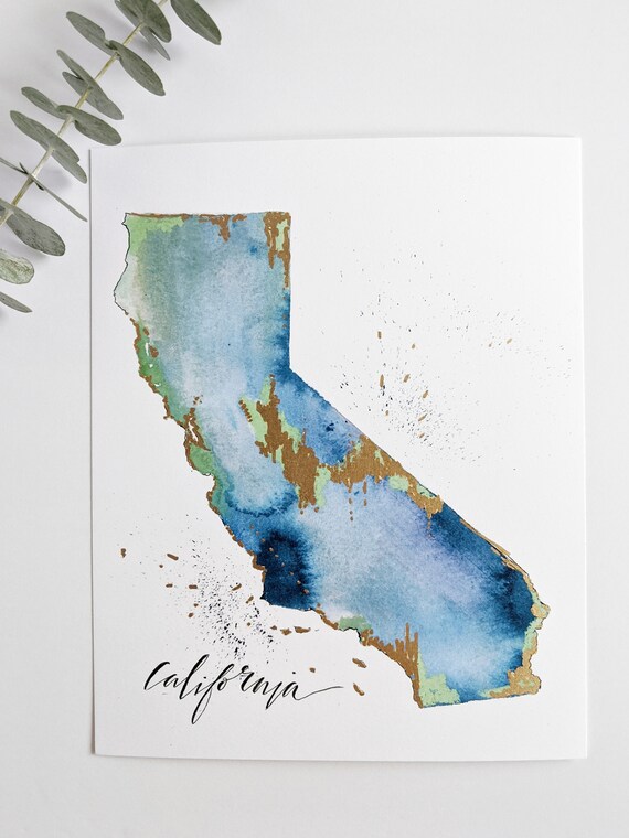 8x10 California Print | Etsy