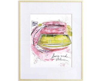 Davis Wade Stadium Art - Etsy