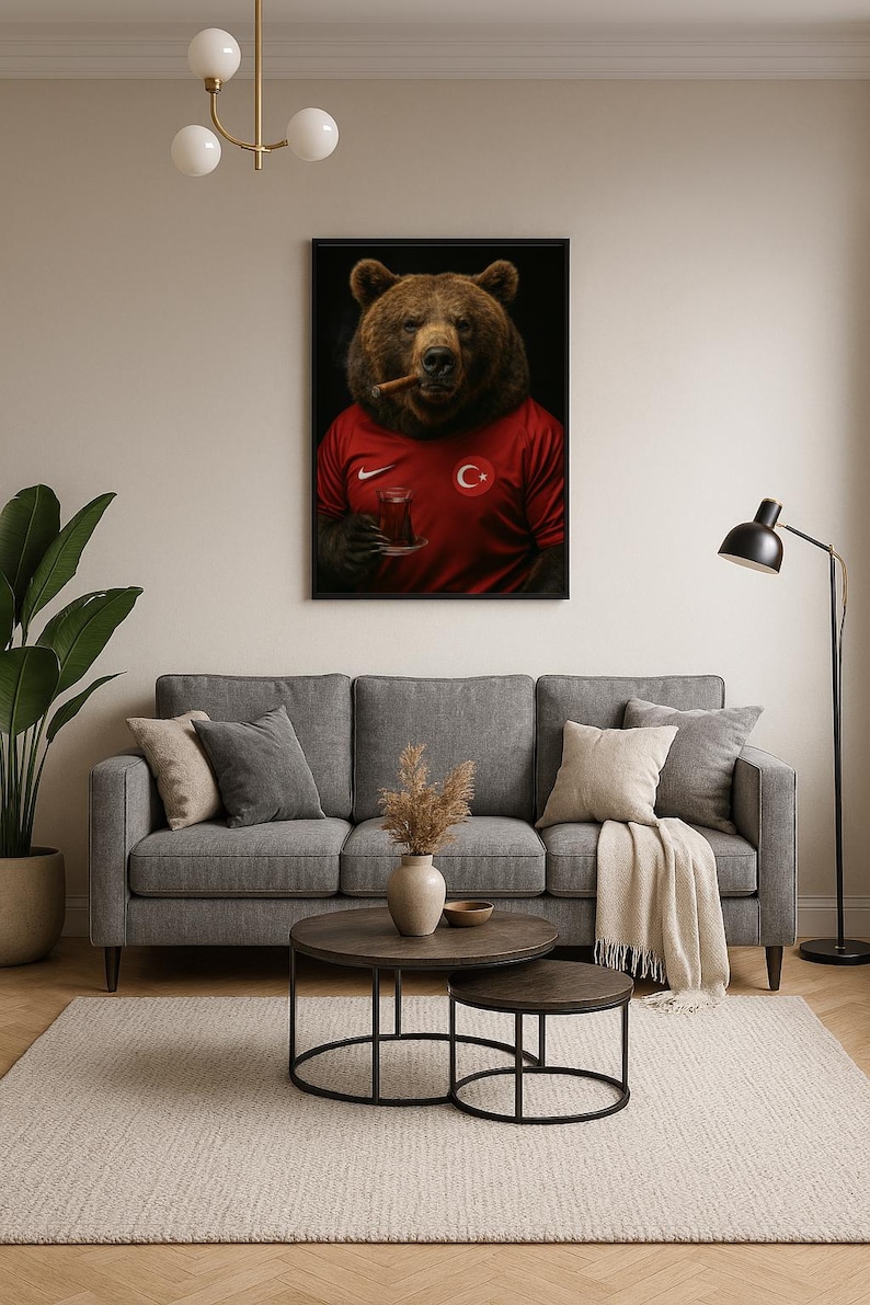 Printable Digital Art, Turkish Bear, Türkiye, High Resolution, Instant ...