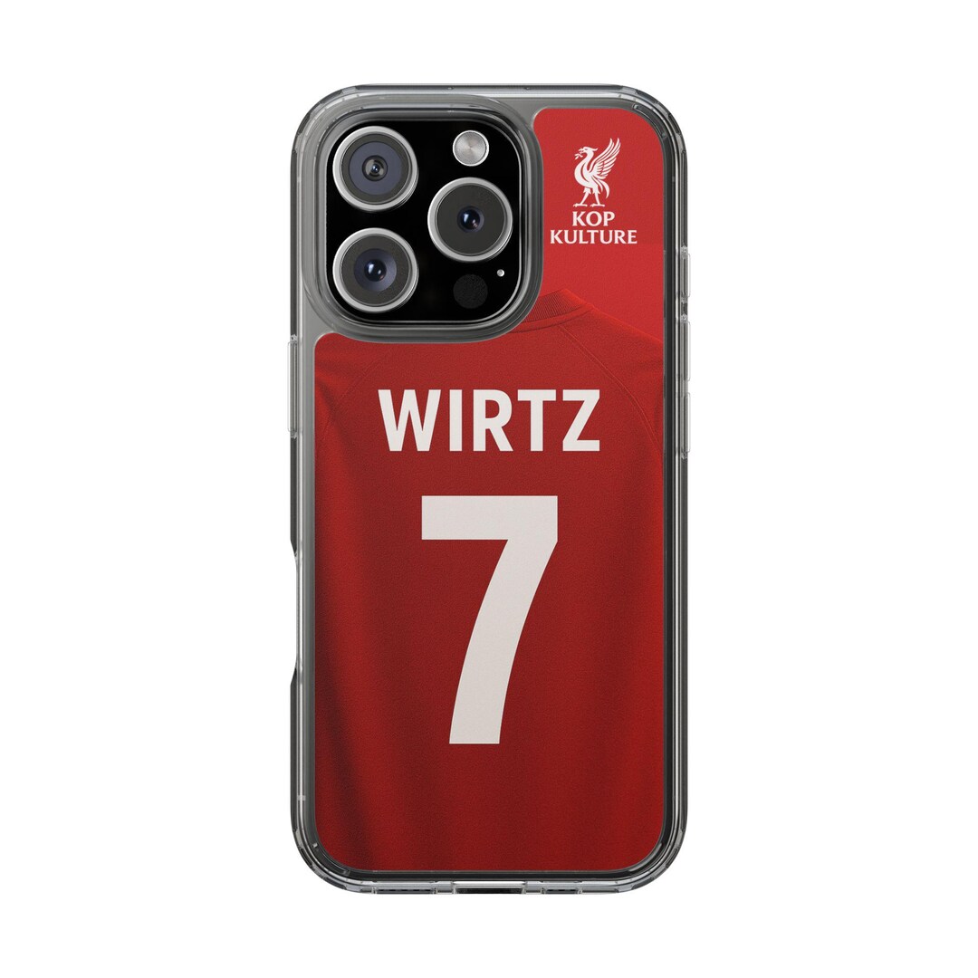 Liverpool Player Shirt Wirtz Case for Apple & Samsung Models | Clear ...