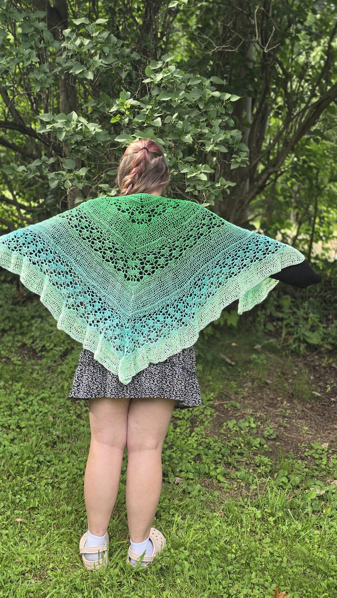 Enchanted Forest Lace Shawl - Etsy