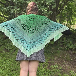 Enchanted Forest Lace Shawl - Etsy