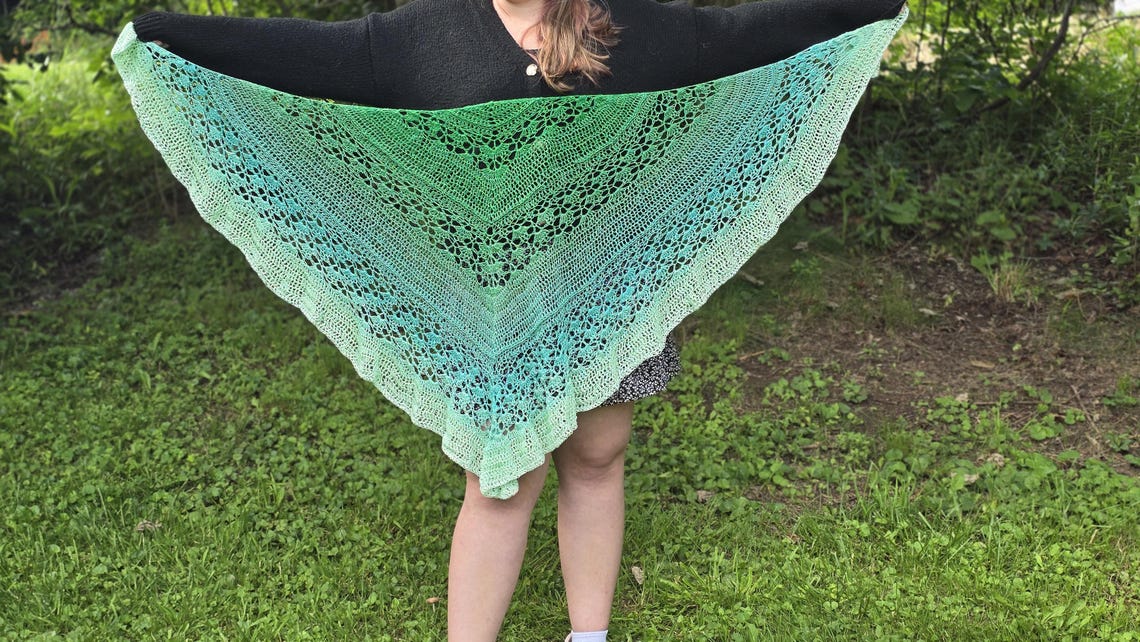 Enchanted Forest Lace Shawl - Etsy