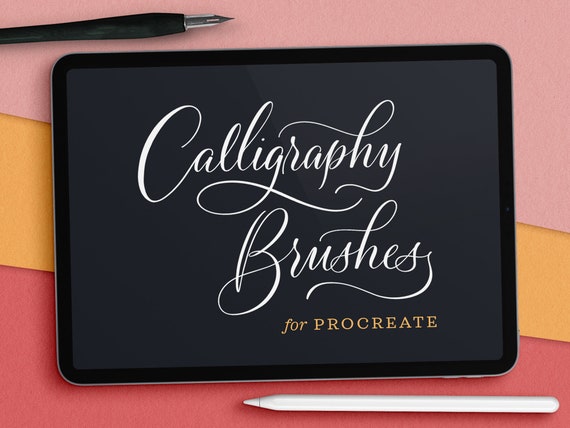 Calligraphy Nibs Procreate Brush Pack Ipad Lettering Brushes - Etsy
