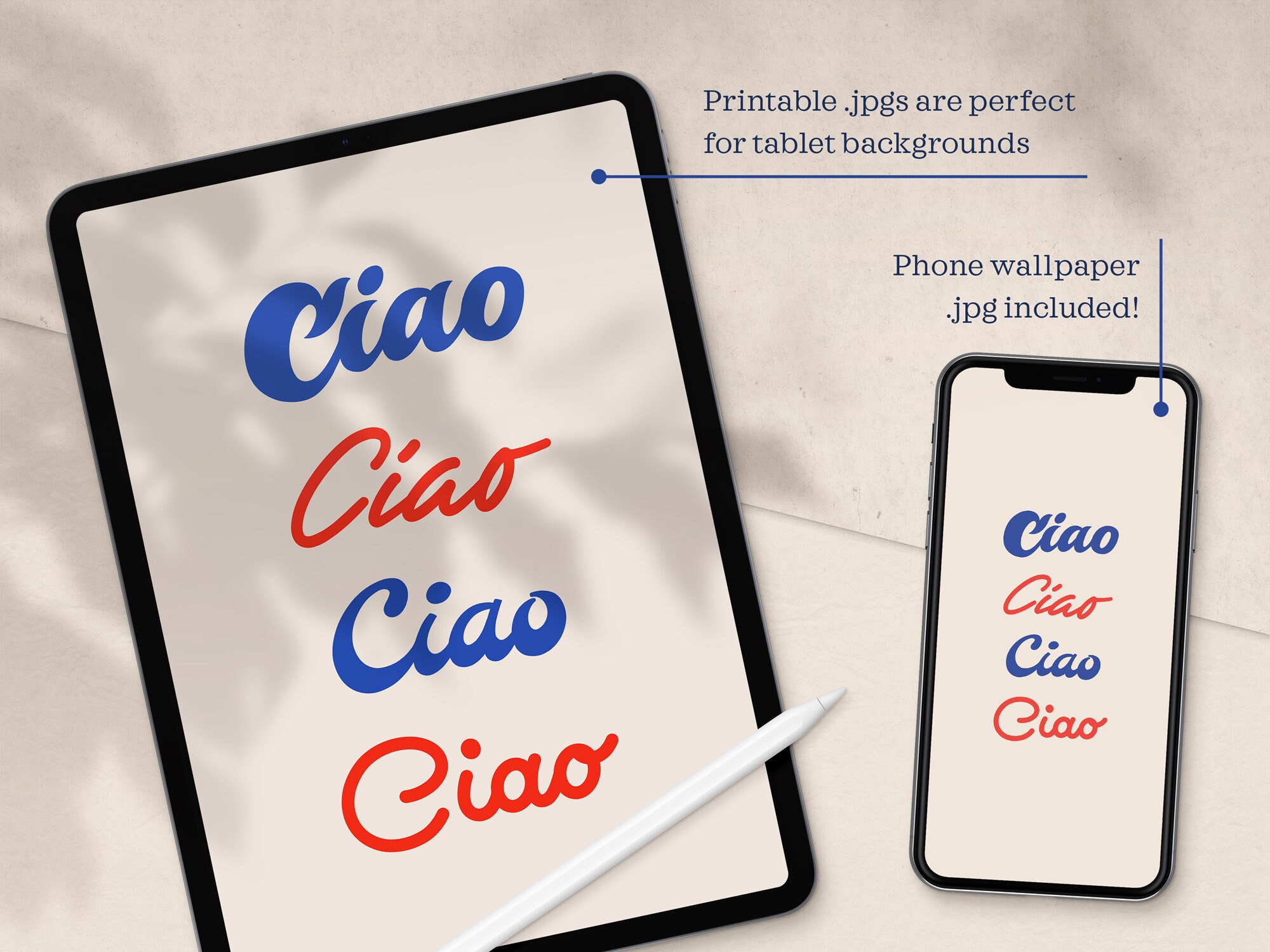 Ciao Italian Art Print Printable Hand Lettering Wall Decor DIGITAL ...