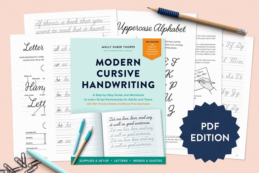 Learn Cursive Handwriting Workbook PDF Practice Sheets Improve My ...