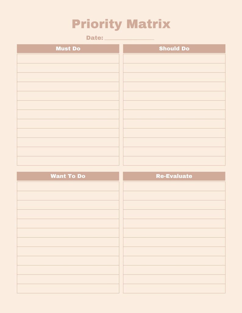 The Brain Dump Journal • Printable Mental Declutter Pages • Daily ...