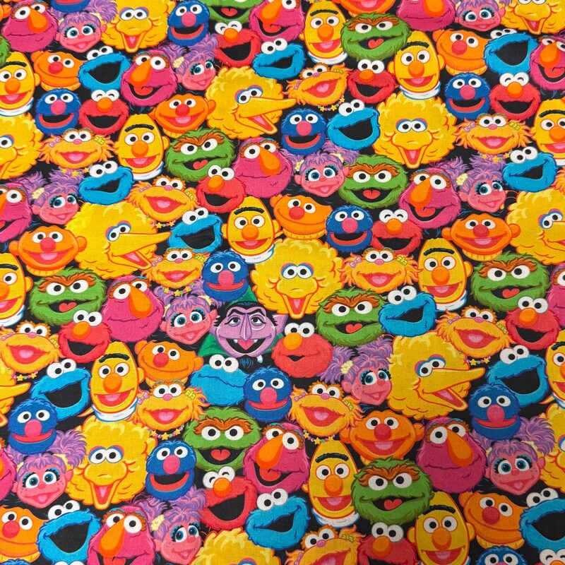 Sesame Street Fabric - Etsy