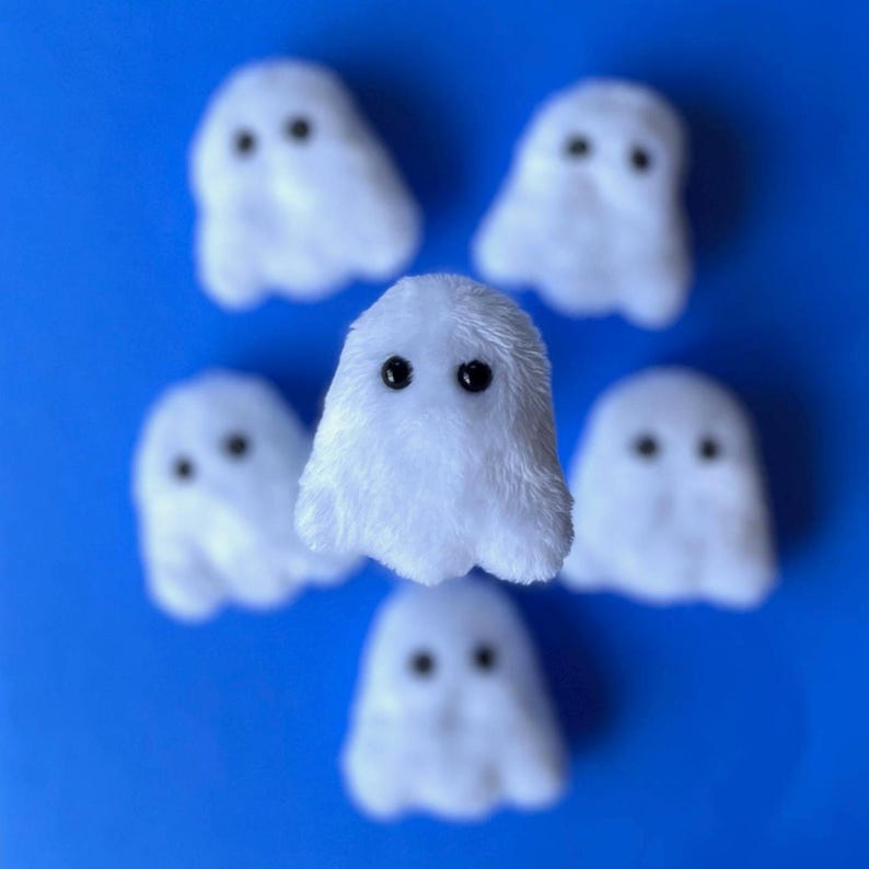 Pocket Ghost Plush Stuffed Animal Sensory Toy Trinket Stim Spooky ...