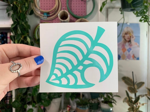 Stickers, Labels & Tags Animal Crossing Holographic Aloha Leaf Sticker ...