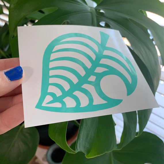 Stickers, Labels & Tags Animal Crossing Holographic Aloha Leaf Sticker ...