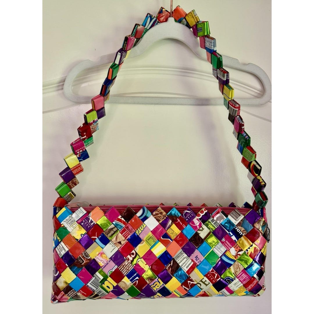Vintage Candy Wrapper Bag Bubble Gum Purse Woven - Etsy
