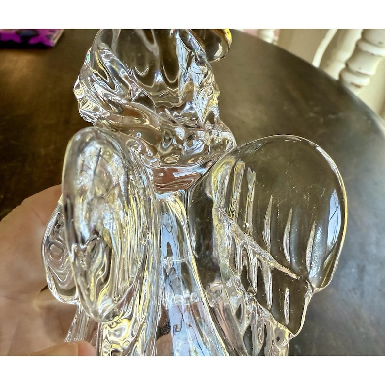 VTG Mikasa Lead Crystal Angel Playing Flute ~ Figurine Herald ...