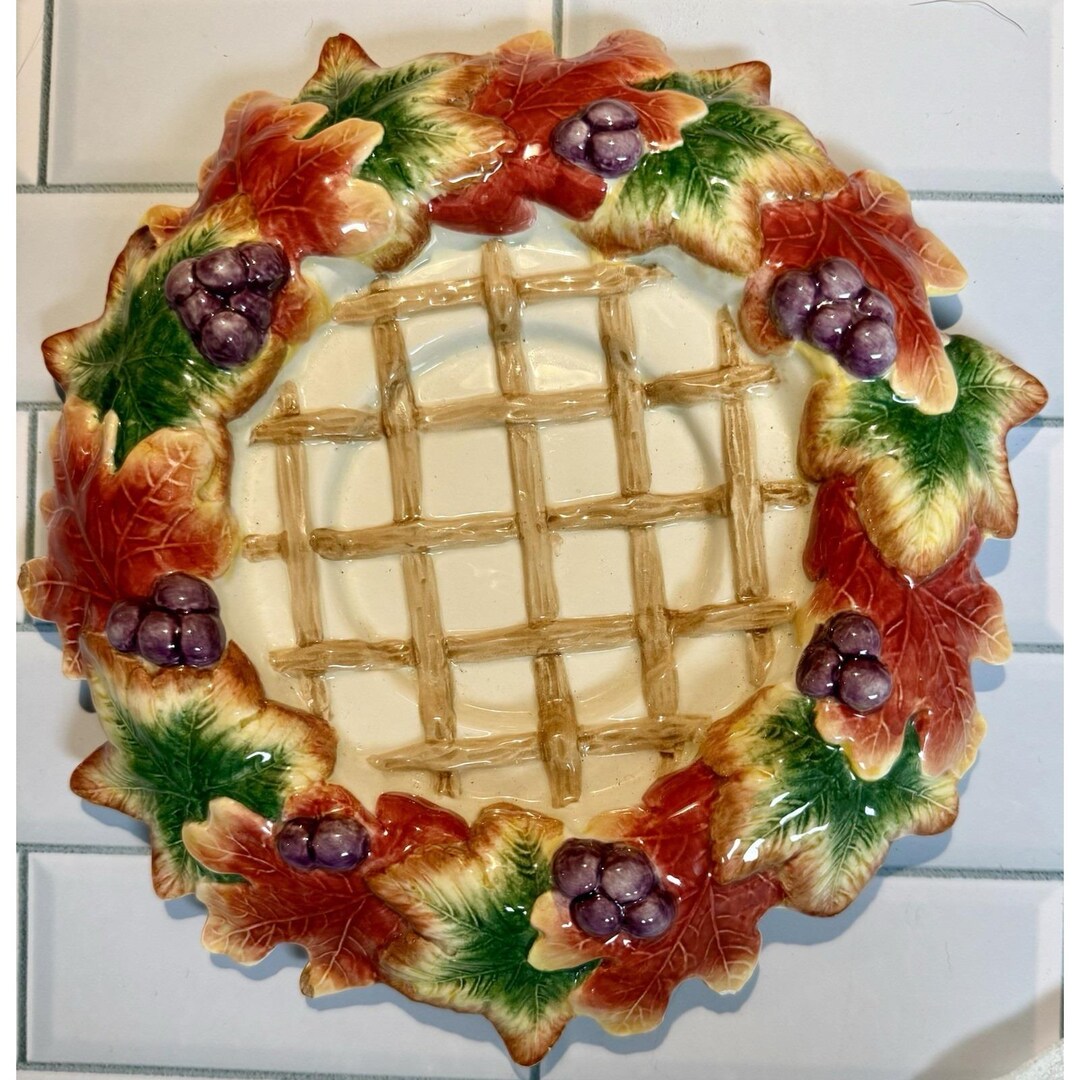 Vintage Fitz & Floyd Classics Autumn Splendor 10" Plate "as Is" - Etsy