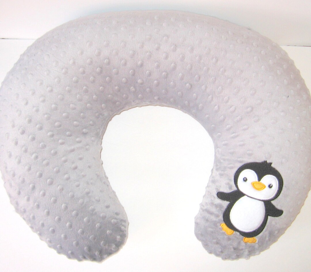 Penguin Minky Nursing Pillow Cover, Personalized Baby Gift - Etsy