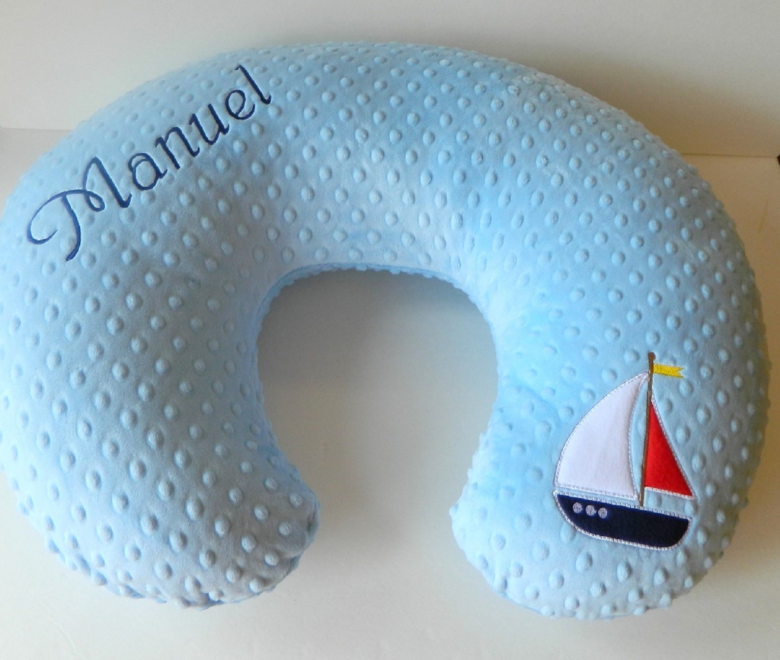 Bobby Cover Sailboat Bobby Pillow Cover Minky Personalized - Etsy