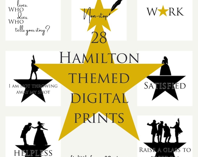 Hamilton Quote Stickers: Broadway PNG Designs (digital Download) - Etsy