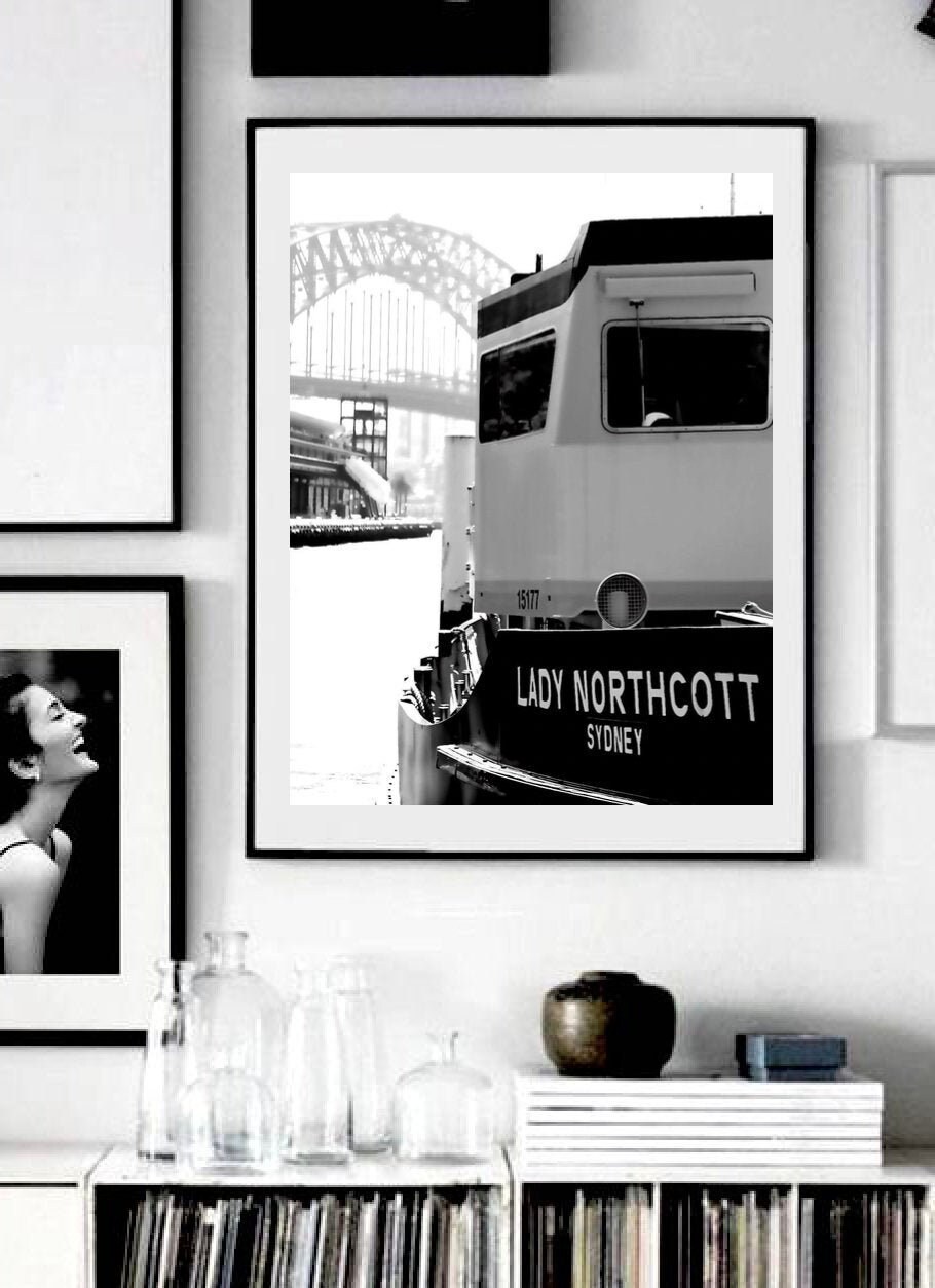 Lady Northcott Sydney Ferry Print Black and White Photography Print ...