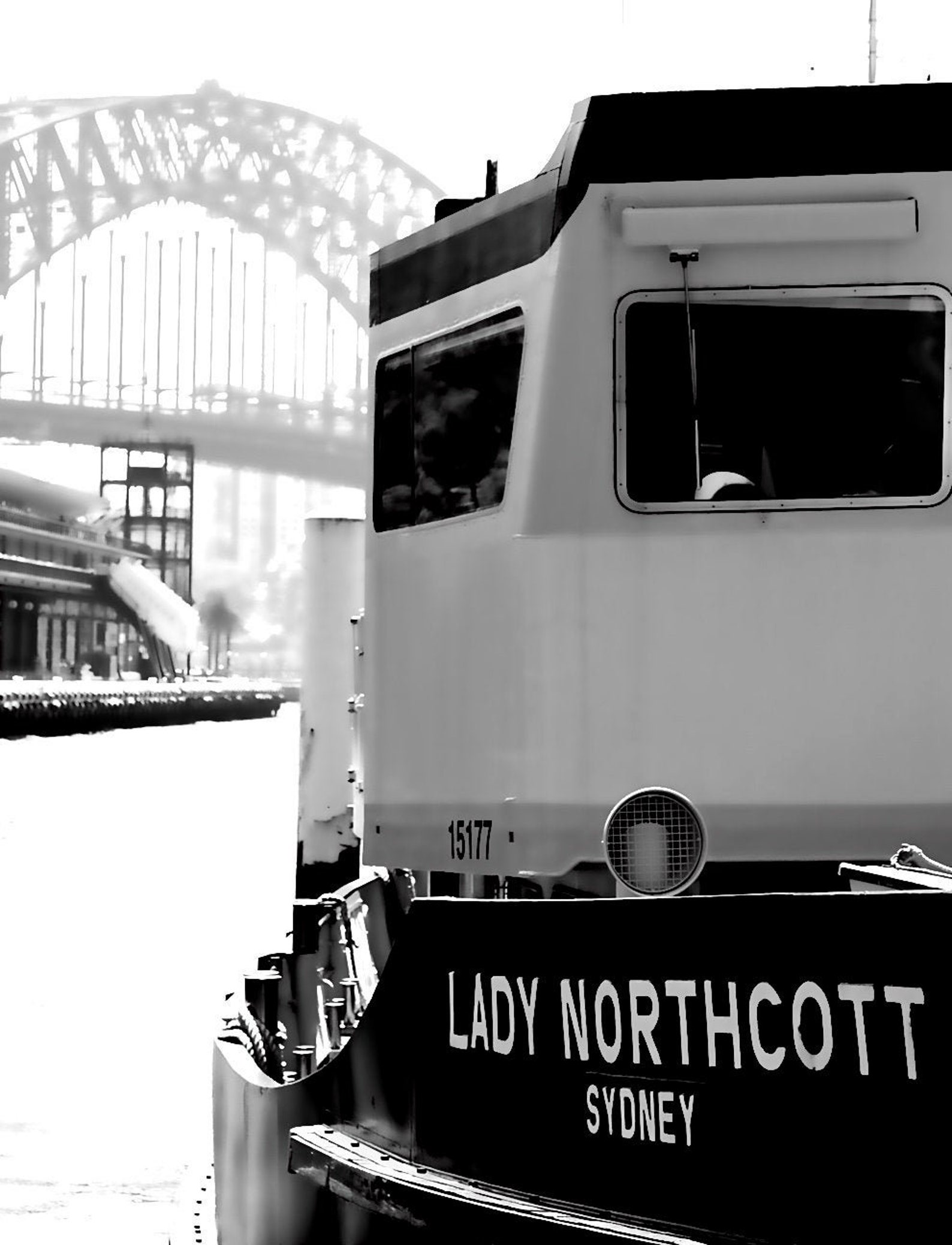 Lady Northcott Sydney Ferry Print - Black and White Photography Print ...