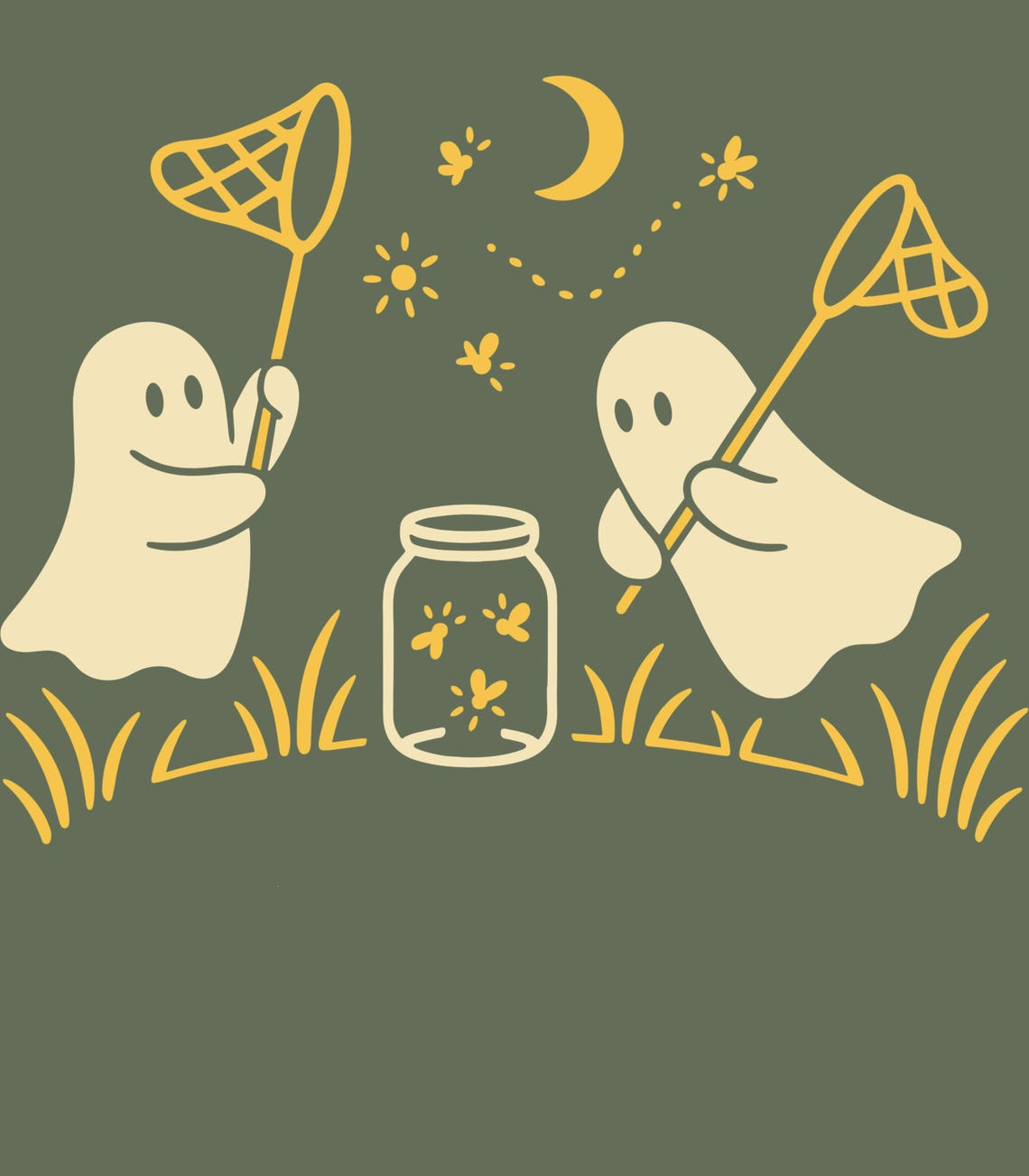 Ghost Firefly SVG, Cute Halloween Fireflies PNG, Spooky Jar Clipart ...