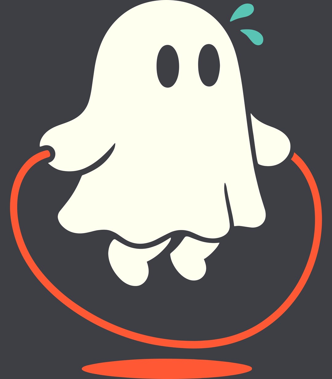 Ghost Jump Rope SVG PNG: Spooky Halloween Fitness Clipart (digital ...