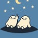 Cute Ghost SVG, Kawaii Halloween Ghost PNG, Ghost Friends Digital ...