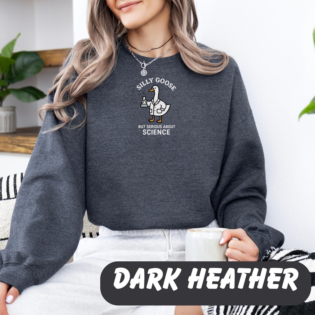 Funny Science Goose Sweatshirt: Silly Lab Coat STEM Pullover - Etsy