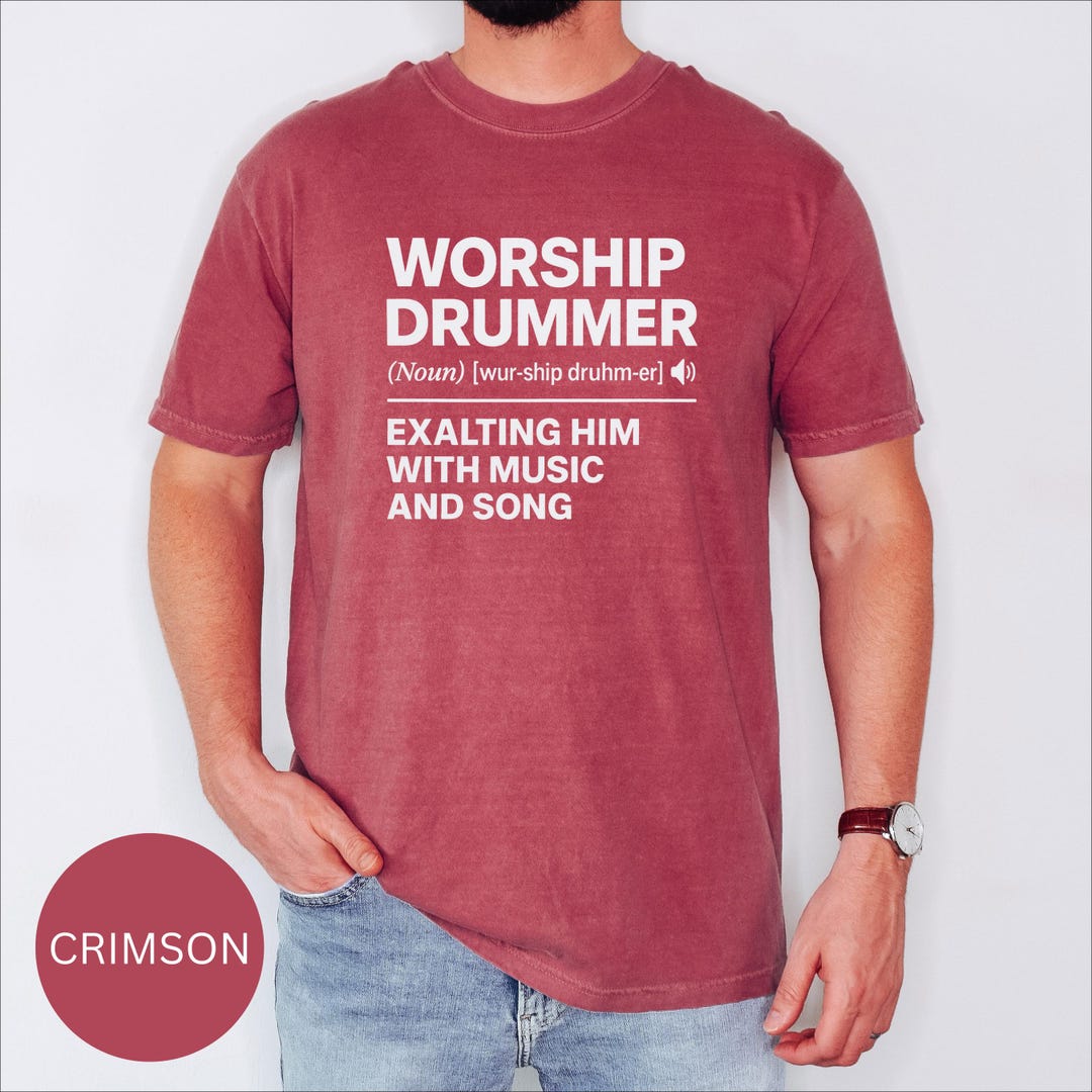 Christian Drummer Definition T-shirt: Comfort Colors Gospel Tee - Etsy