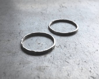 Snakeskin Sterling Silver Stacker Ring Simple Stacker - Etsy