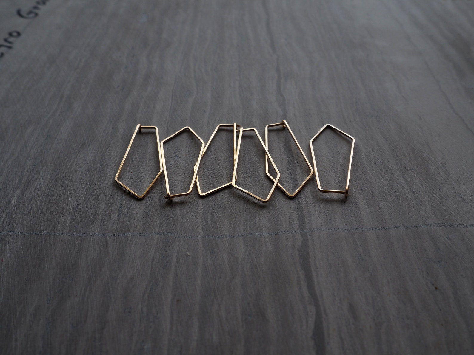 Simple Polygon Earrings - Etsy