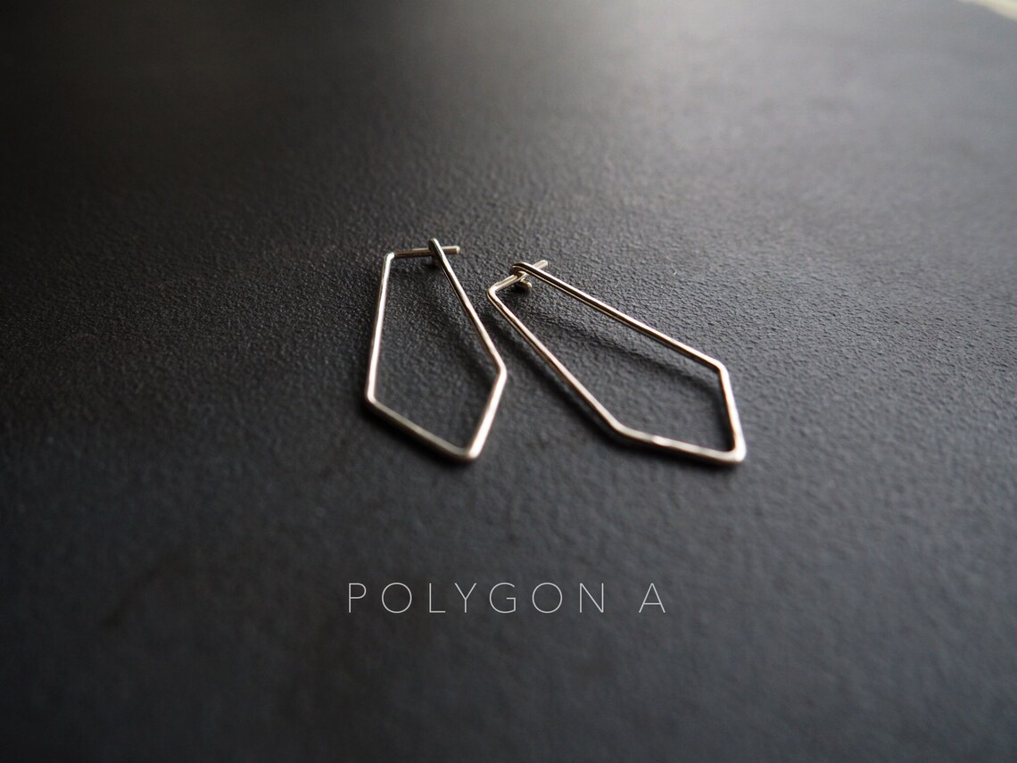 Simple Polygon Earrings - Etsy