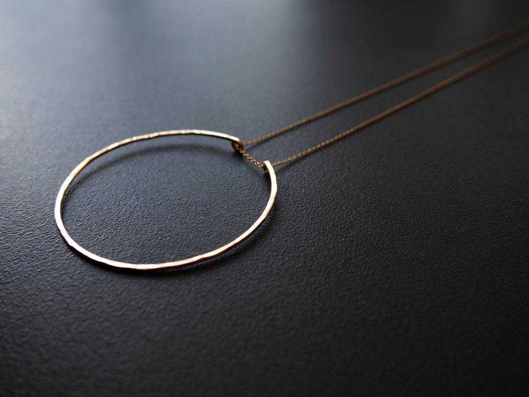 Simple Circle Necklace - Etsy