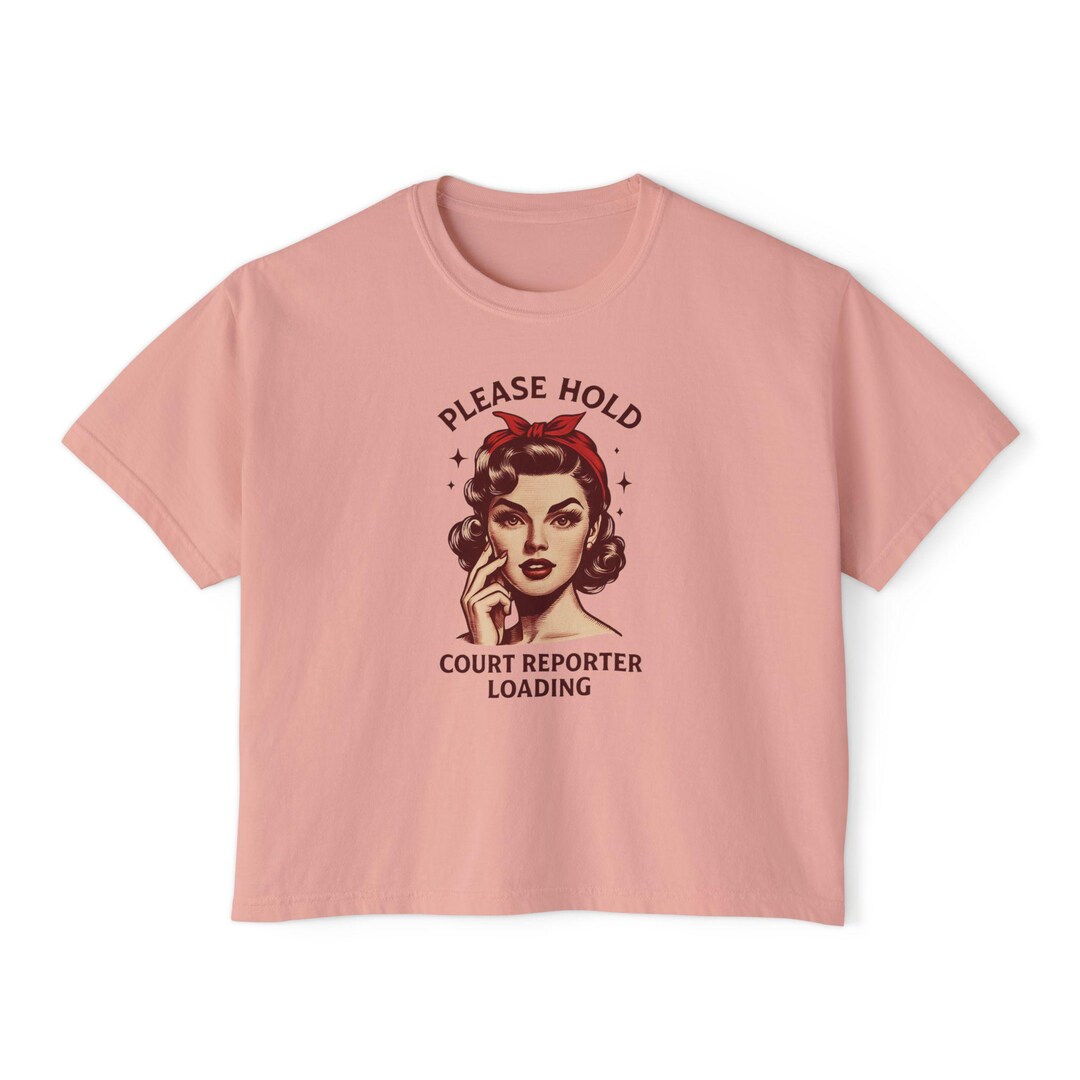 Court Reporter Boxy Tee, Stenography Student Gift, Please Hold Shirt ...