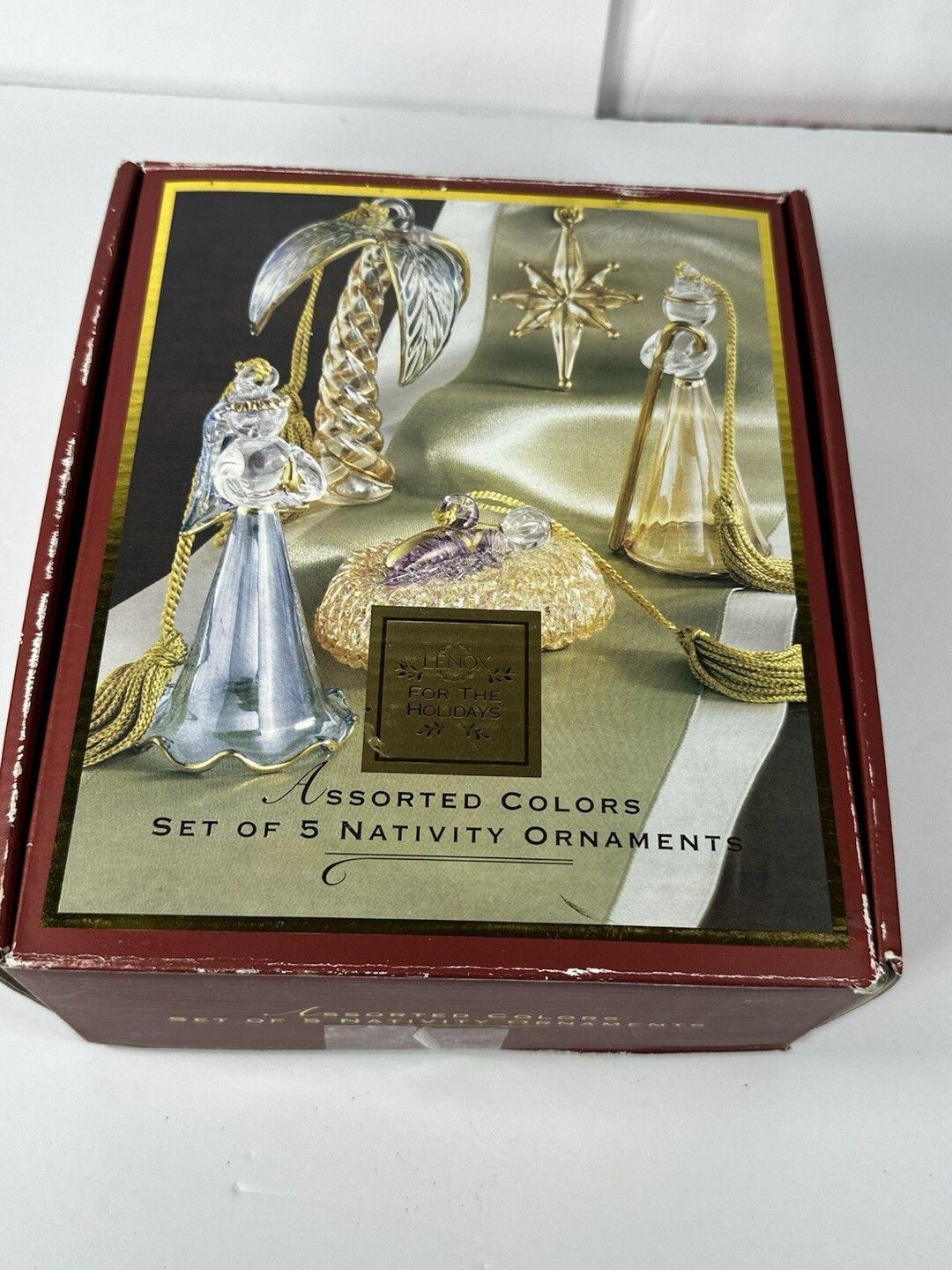 Lenox Crystal Nativity Ornaments Set of 5 | for the Holidays Collection ...
