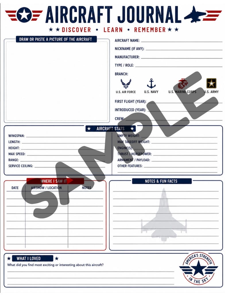 Aviation Explorer Activity Book for Kids | Airshow Museum Printable ...