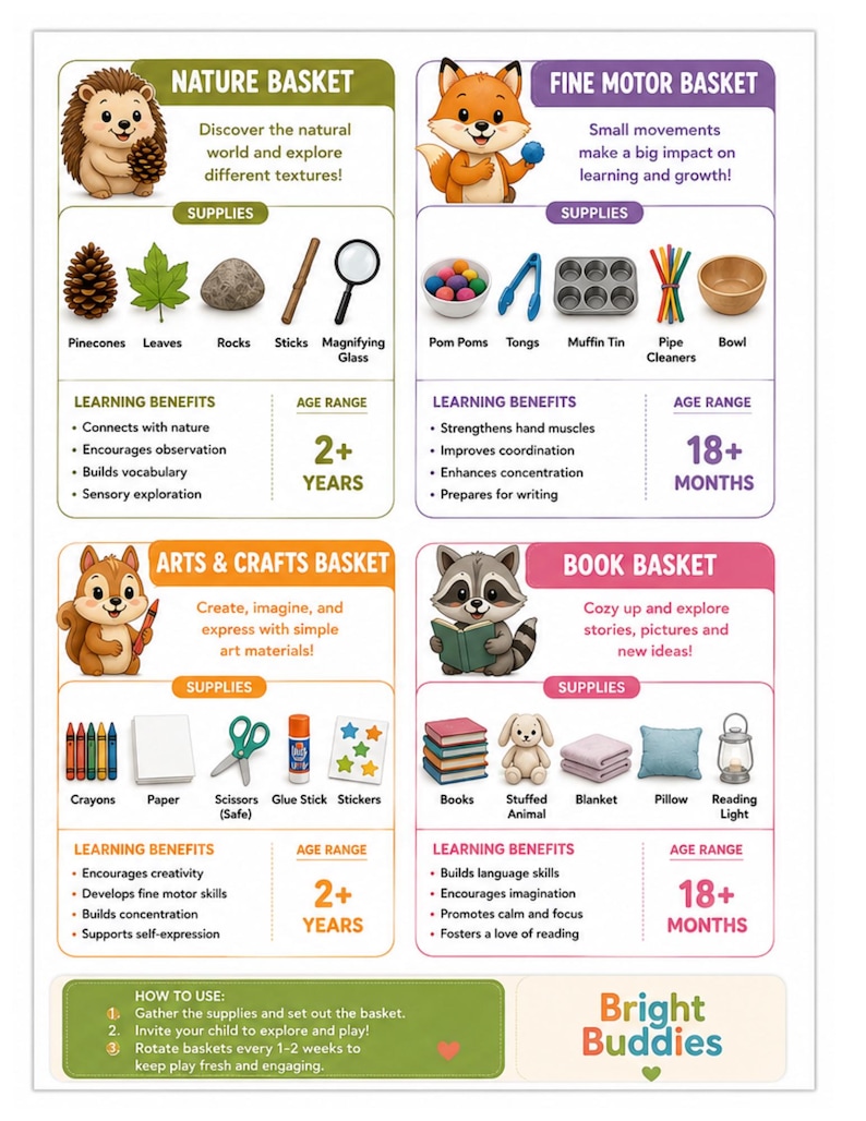 Montessori Printable Bundle for Toddlers & Preschoolers | 12 Resources ...