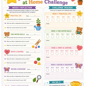 Montessori Printable Bundle for Toddlers & Preschoolers | 12 Resources ...