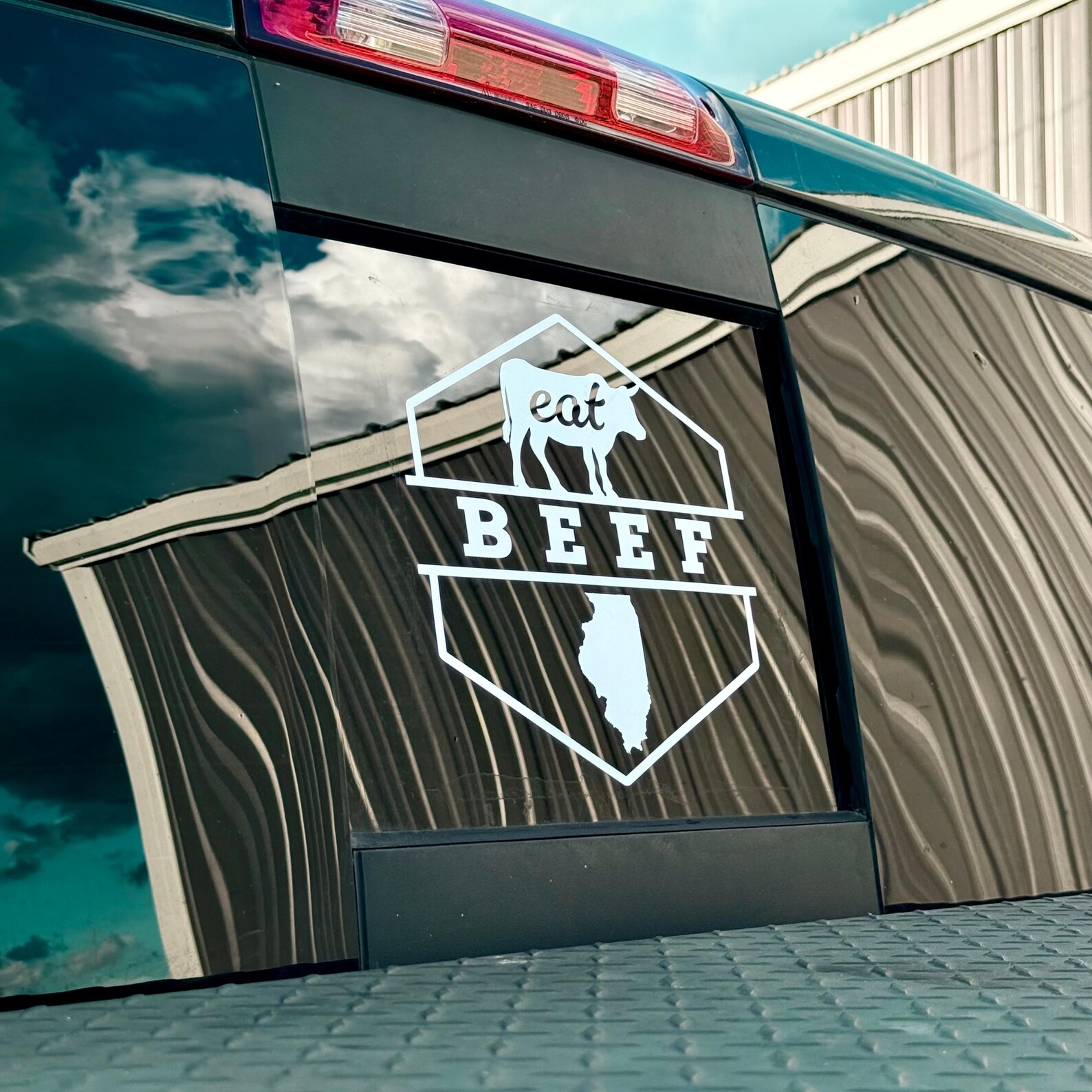 Eat Beef State Vinyl Decal: Farmhouse Truck Sticker - Etsy