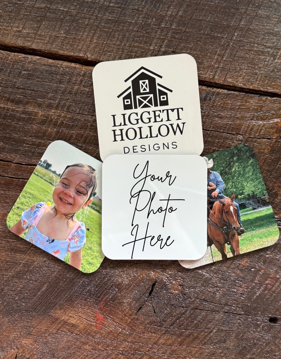 Custom Square Photo Magnet – Personalized Keepsake Gift | Family Photo ...