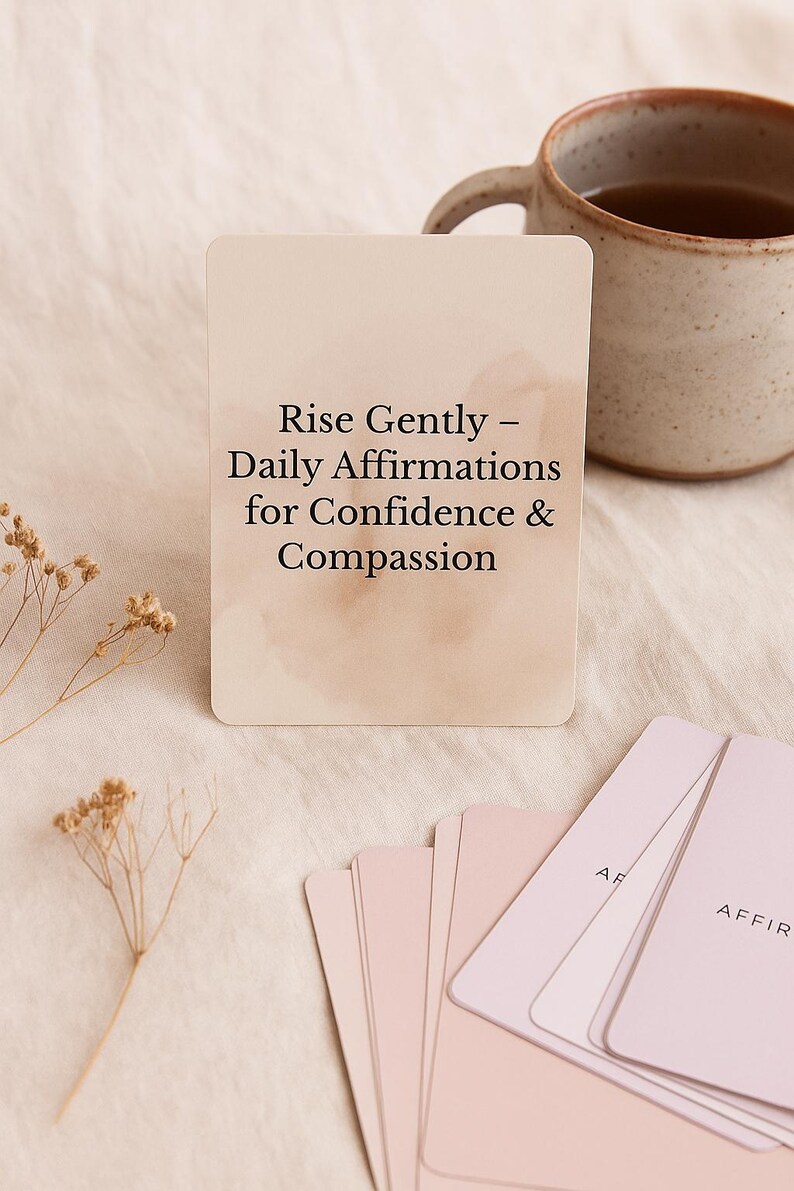 Daily Affirmation Cards, Confidence & Compassion (PDF Printable) - Etsy