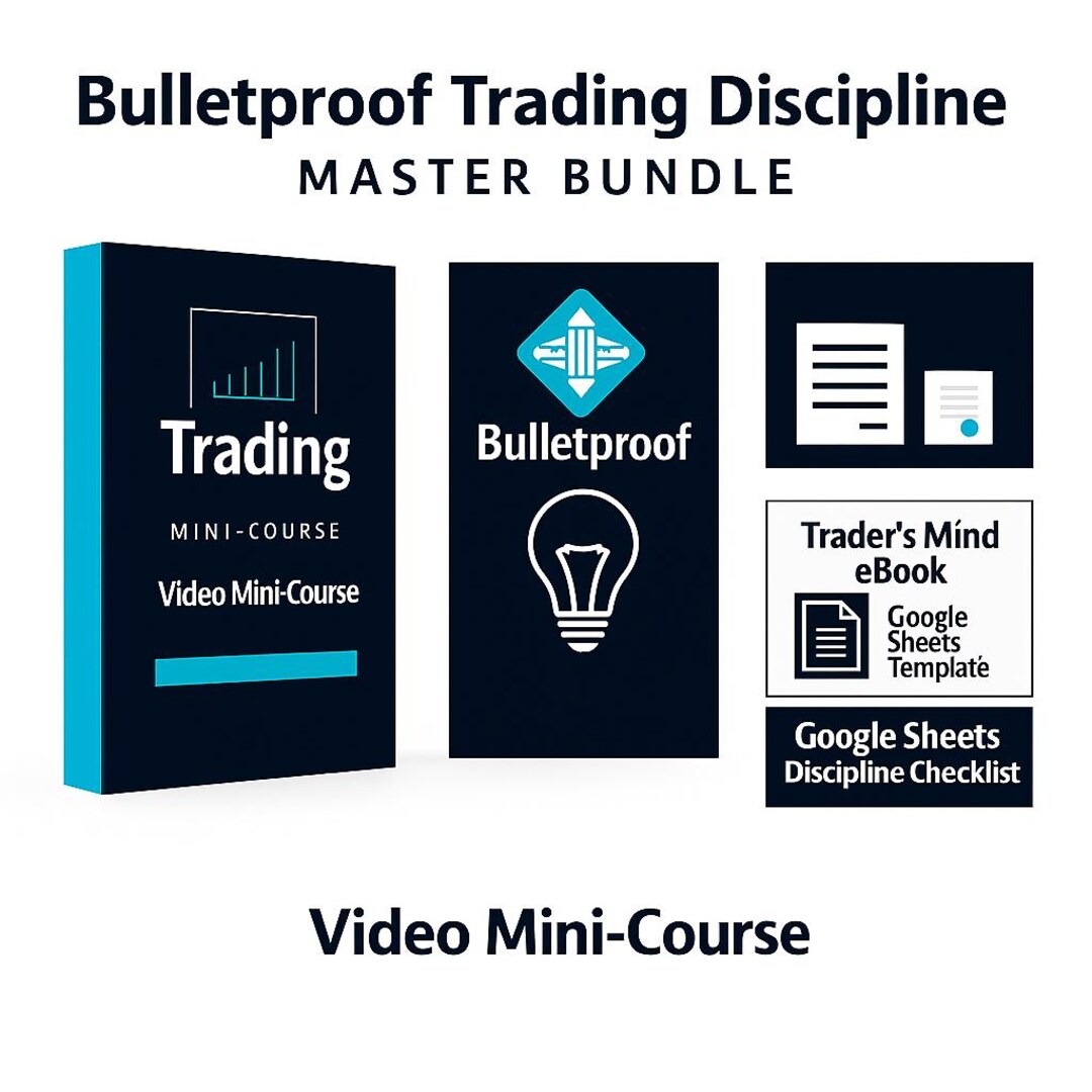 Bulletproof Trading Discipline Master Bundle | Trading Course Videos, Trader Mindset Ebook ...