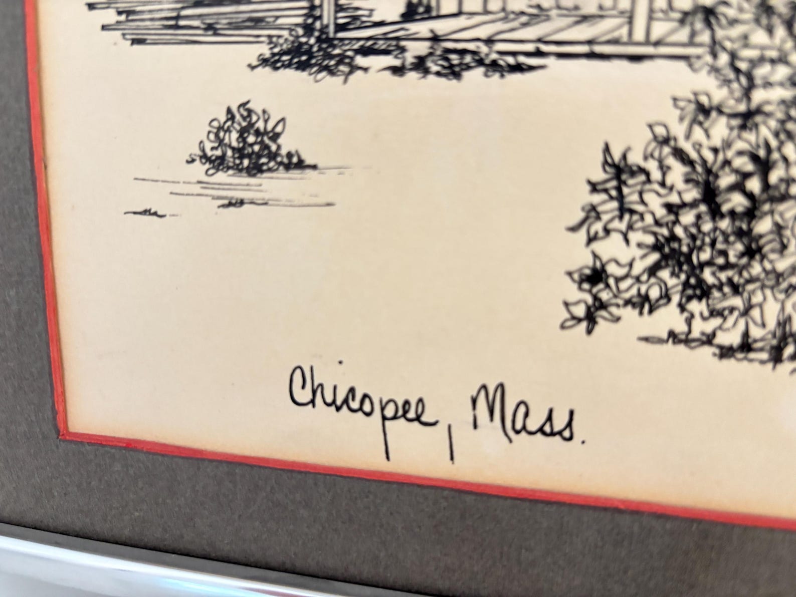 Vintage Original Sketch Signed by Gayle in 1975 From Chicopee, Mass ...
