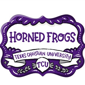 Texas Christian University, Horned Frogs, Holiday Personalized Holiday ...