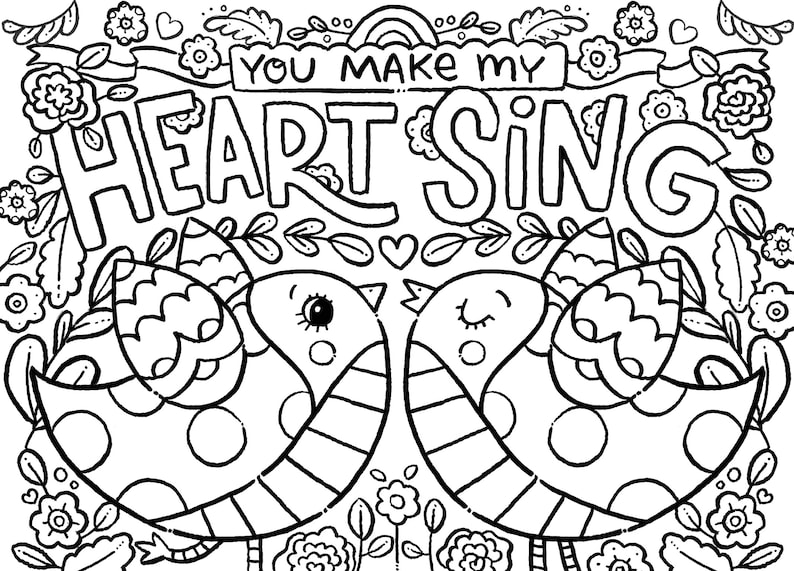 Color Me Happy, Coloring Activity Note Cards, Set of 8, Correspondence ...